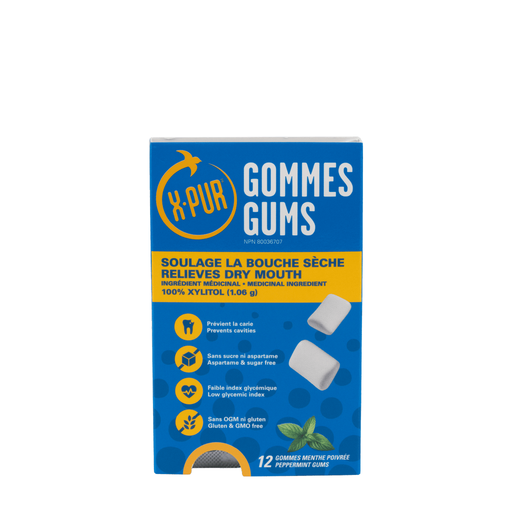 Gommes au xylitol contre la sécheresse buccale – Boutique X-PUR